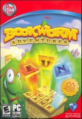 Bookworm Adventures PC CD word worm quest letter tiles spelling puzzles ...