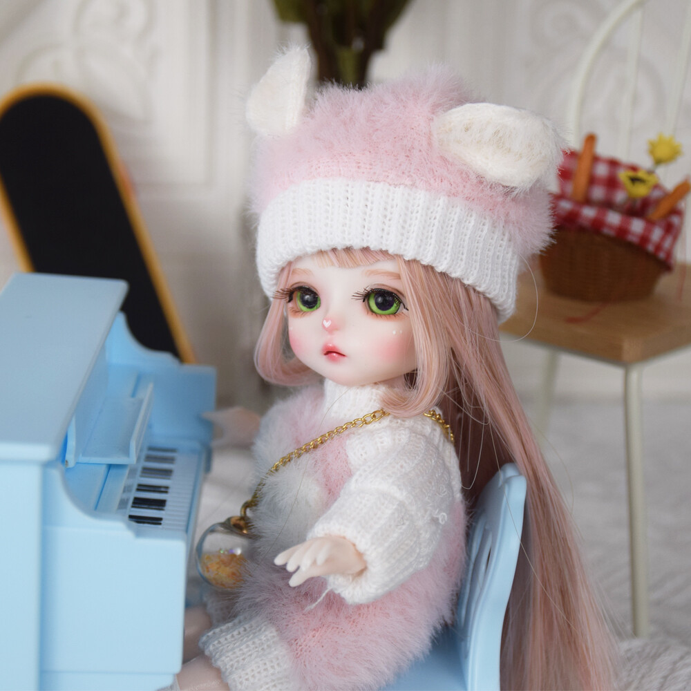 1/12 BJD 16cm Mini Girl Dolls with Clothes Shoes Wigs Hats Face Makeup ...