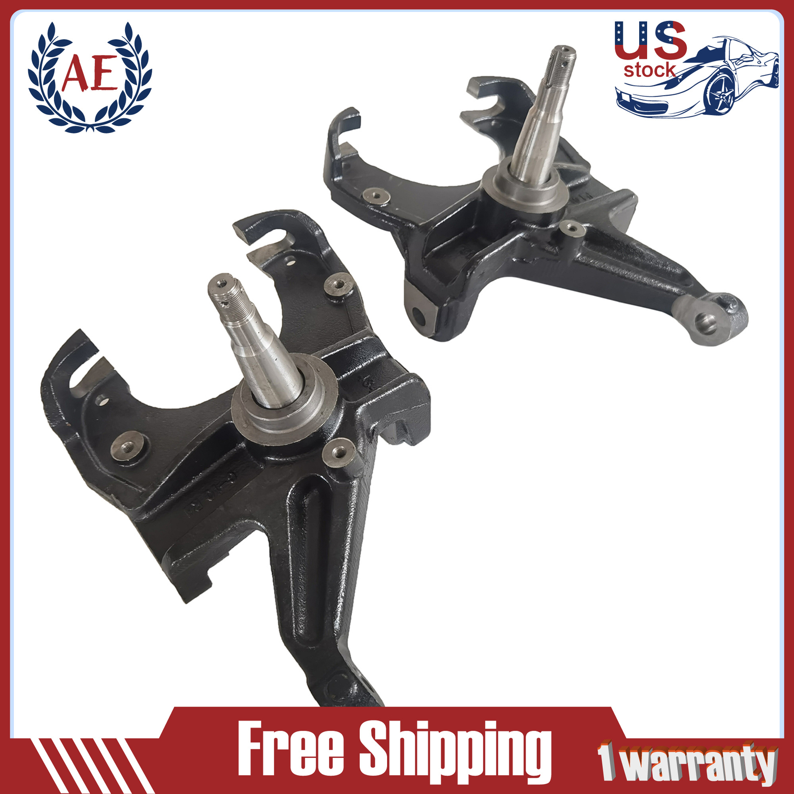 2.5" Front Drop Spindles Lowering Kit For Chevy C10 2WD w/ 1" Rotor ...