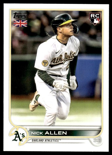 2022 Topps UK Edition #145 Nick Allen Rookie Oakland Athletics | eBay