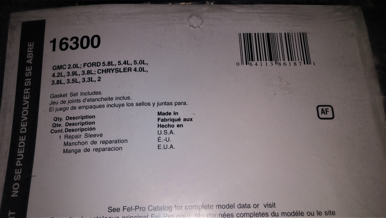 Fel-Pro 16300 Crankshaft Repair Sleeve Install Tool Ford Mustang 5.0 ...