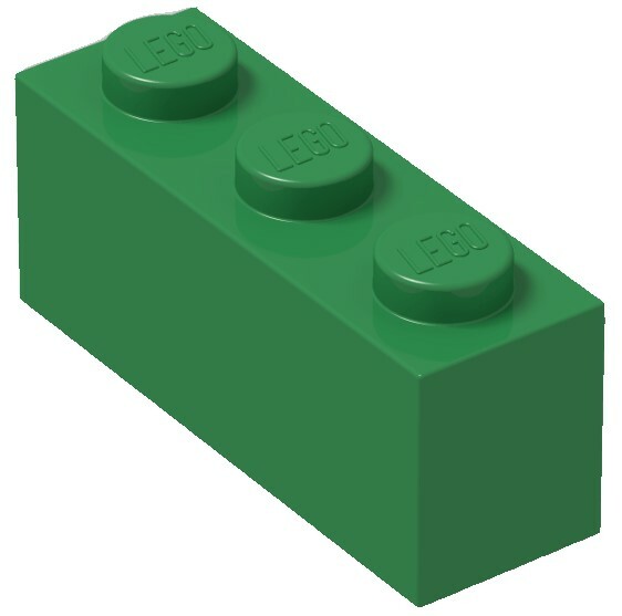 ☀️100x NEW LEGO 1x3 GREEN Bricks Wall City Grass Town Building Bulk Lot ...