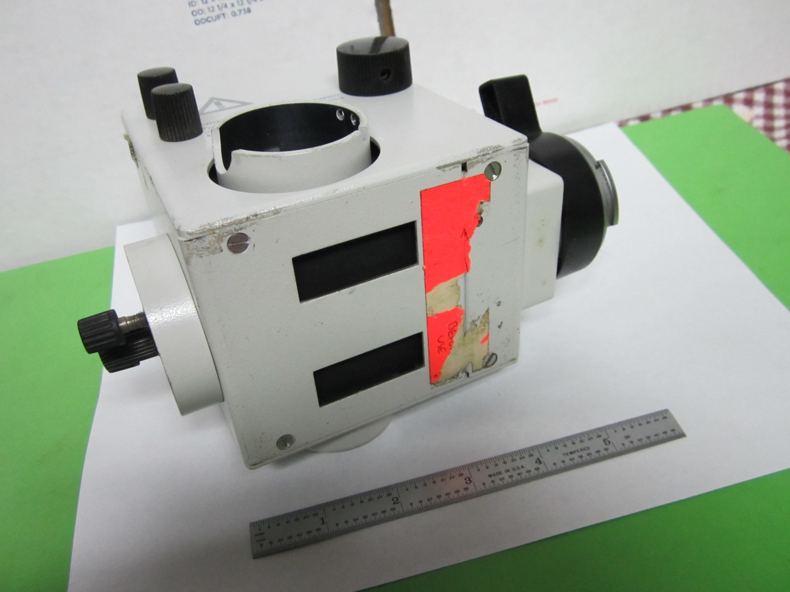 MICROSCOPE ILLUMINATOR LAMP HOUSING ORTHOPLAN LEITZ WETZLAR GERMANY BIN ...