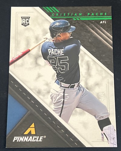 2021 Panini Chronicles Pinnacle Green /5 SSP Cristian Pache Rookie RC ...
