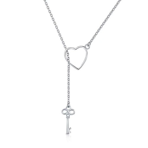 Presentski 925 Sterling Silver Y Lariat Necklace Chain Valentines Day ...
