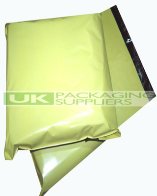 500 SMALL YELLOW PLASTIC MAILING BAGS 6 x 8" SELF SEAL POSTAGE POST ...