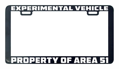 Experimental vehicle property of area 51 UFO Alien license plate frame ...