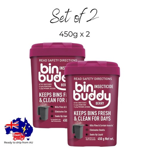 Bin Buddy Powder Berry Council Bins Freshener Deodoriser Neutraliser Insecticide | eBay Australia