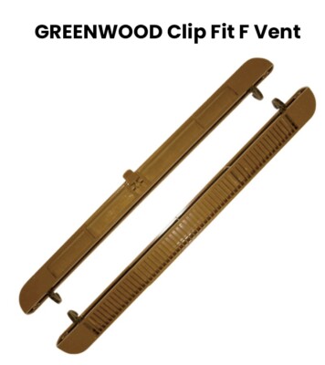 4 Packs Tan Trickle Slot Vents 383mm Ventilation uPVC/Timber Double ...