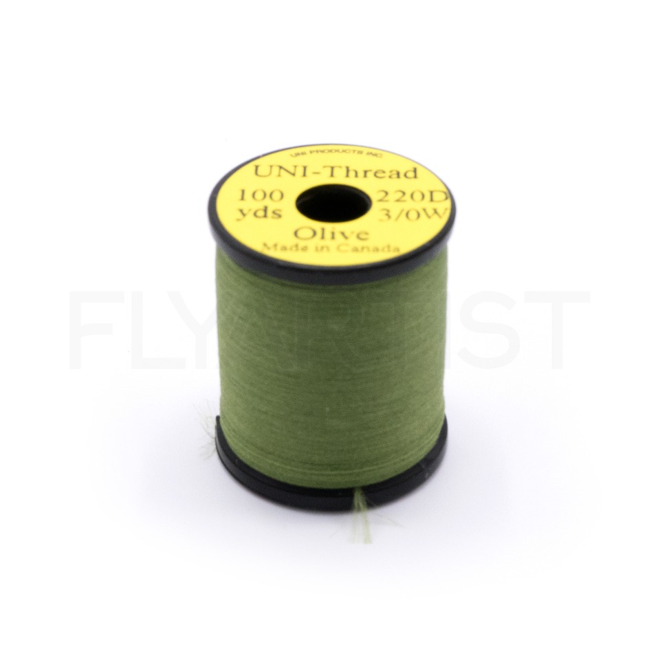 UNI THREAD 3/0 - Fly Tying Jig Waxed Thread 100 yd Spool - 15 Colors ...