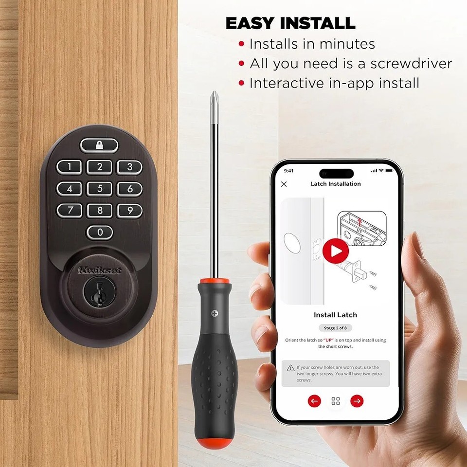 Kwikset Halo Wi-Fi Smart Lock, Keyless Entry Door Deadbolt, Geofence ...