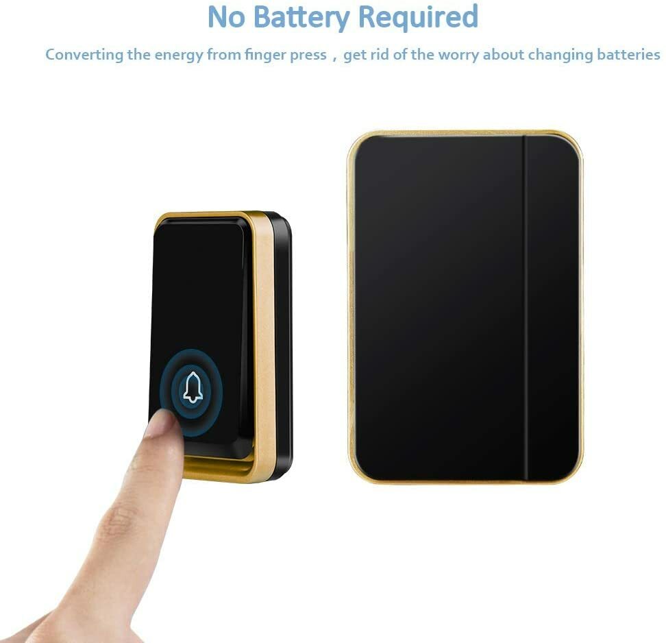 K0606 Waterproof Self Generating Power No Battery Required Wireless ...