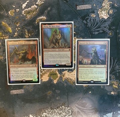 Mtg Foils Ilharg, Purphoros, Hazoret NR MT or better, Not Played Lot X3 ...