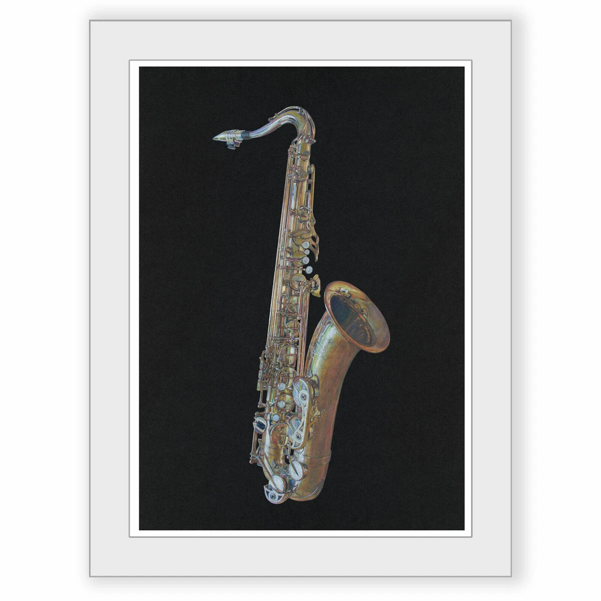Alto Saxophone Pencil Drawing