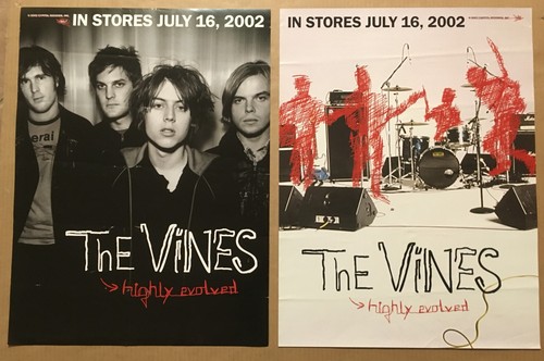 THE VINES Rare 2002 DOUBLE SIDED PROMO POSTER for Highly CD 18x24 NEVER ...