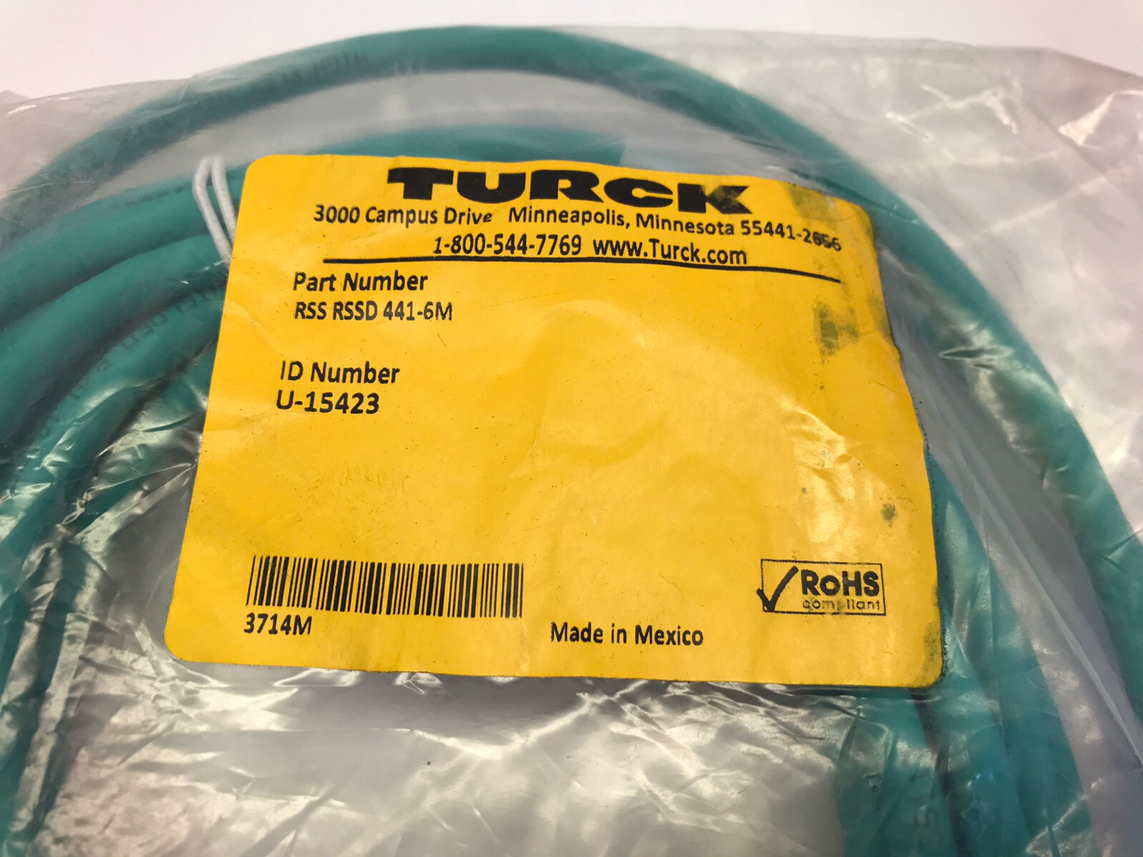 T U-23262 M12 D E Ct M12 4 Pin 8 M - WSSD RSSD 441-8M C $17.10 parval ...