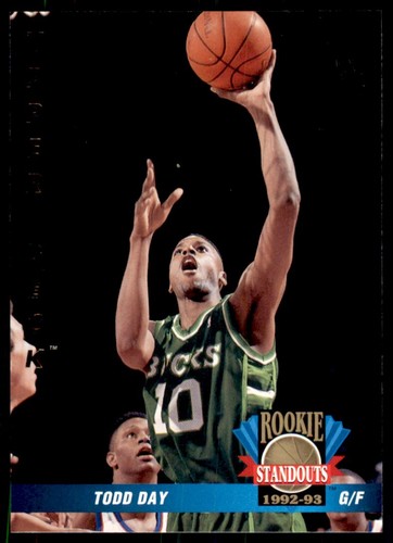 1992-93 Upper Deck Todd Day Milwaukee Bucks #RS11 | eBay