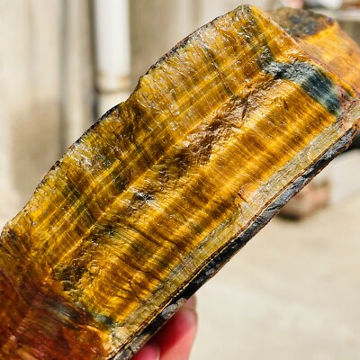 1088g Large Raw Natural Blue Gold Tiger’s Eye Stone Quartz Crystal ...