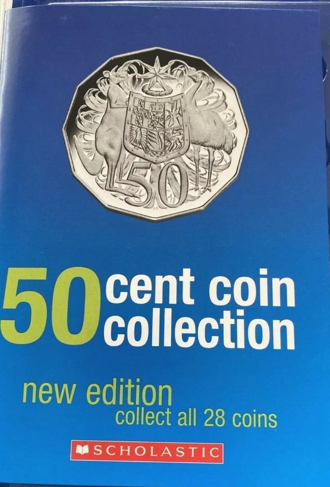 Australia 50 cent coin collection folder album Scholastic + 2019 Jody ...