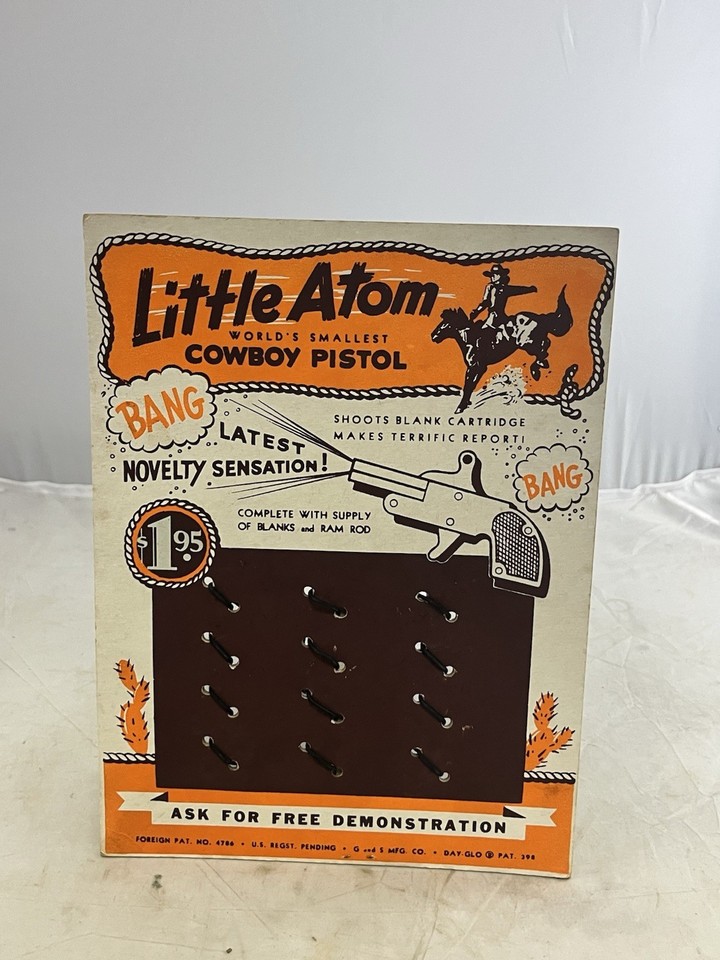 Vintage Little Atom 2mm Pistol Advertising Store Display Stand | eBay
