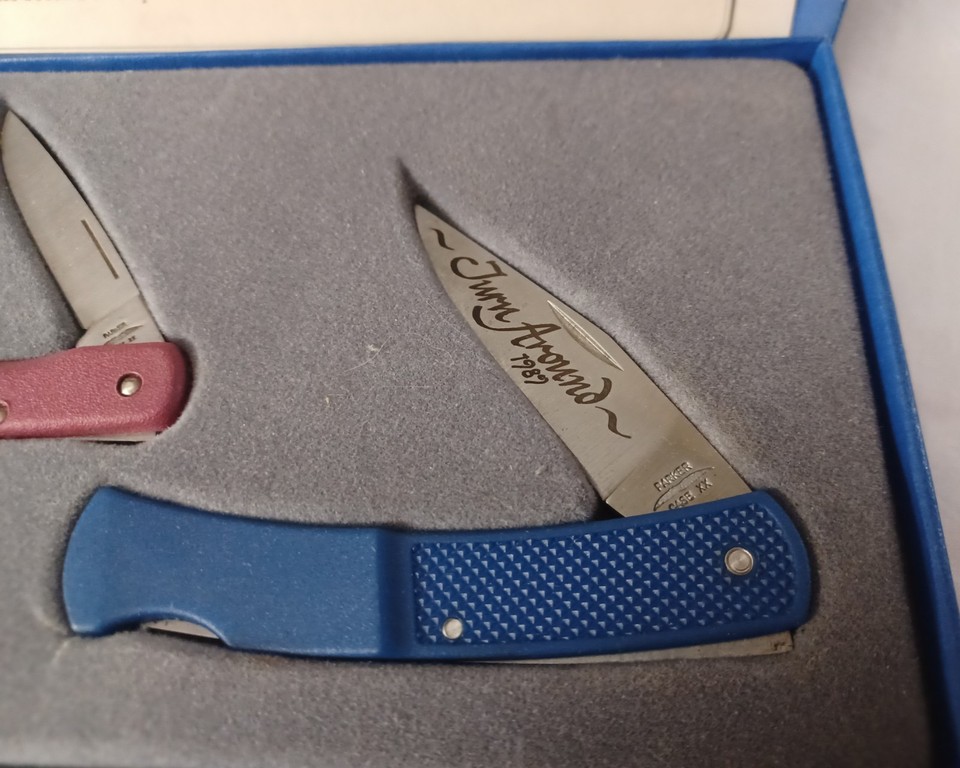 Ultra Rare 1989 Case XX Parker Merger Knife Set, End Of That Era's Tang ...