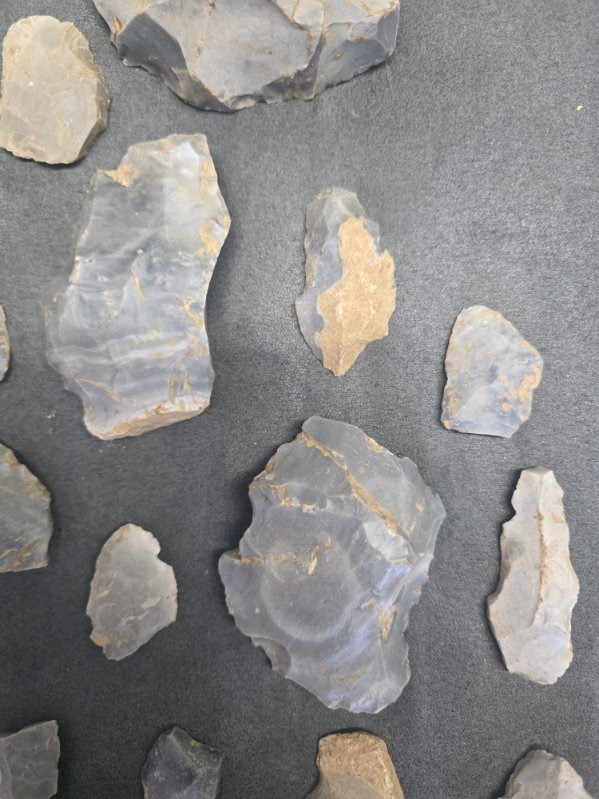 Authentic Native American Indian Stone Artifact Tool Lot Scrapers Game ...