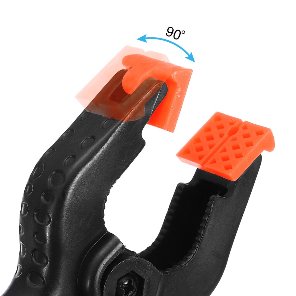 3.5 Inch Spring Clamps, 6 Pack Plastic Flexible Anti-slip Strong Clips ...