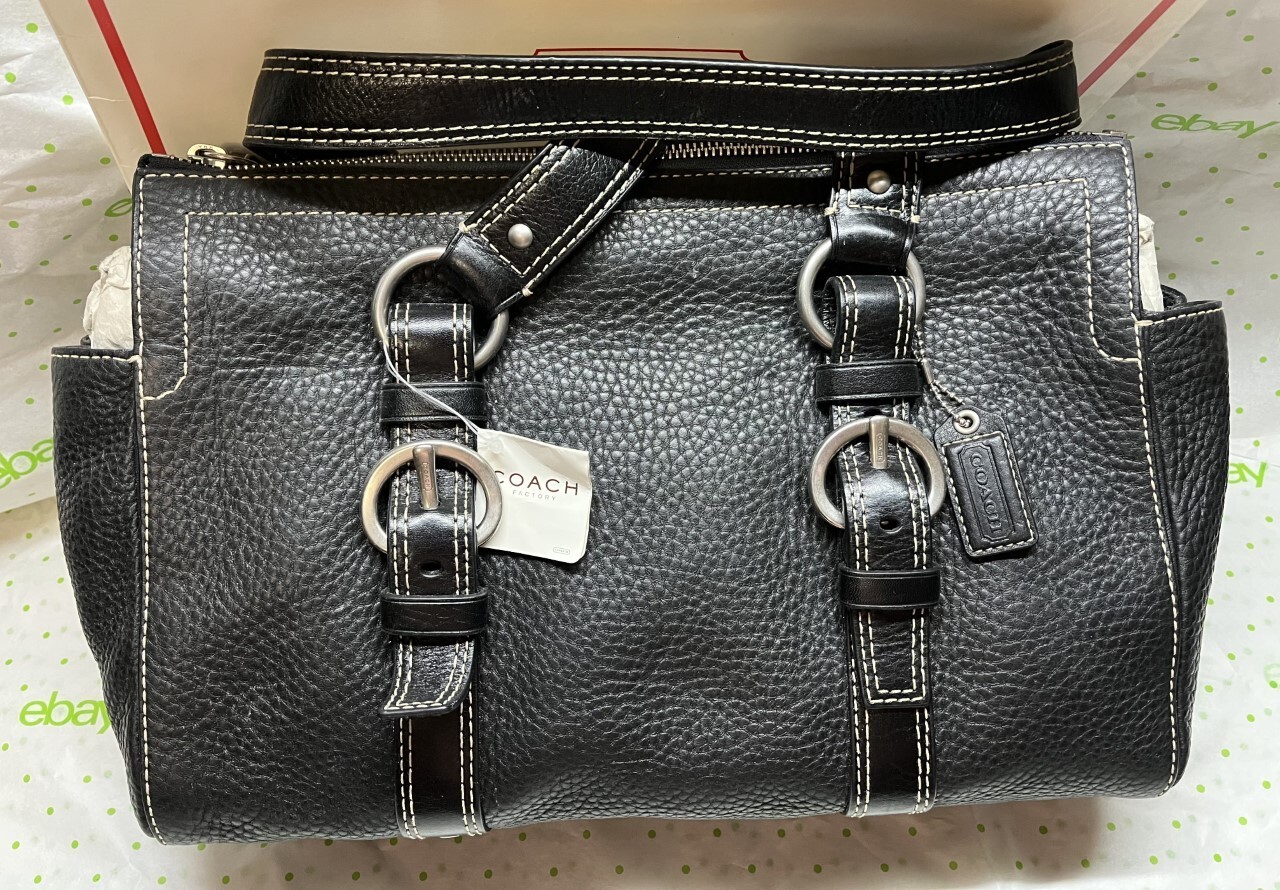 Coach F10887 CHELSEA LEATHER ZIP SATCHEL MSRP $358.00 | eBay