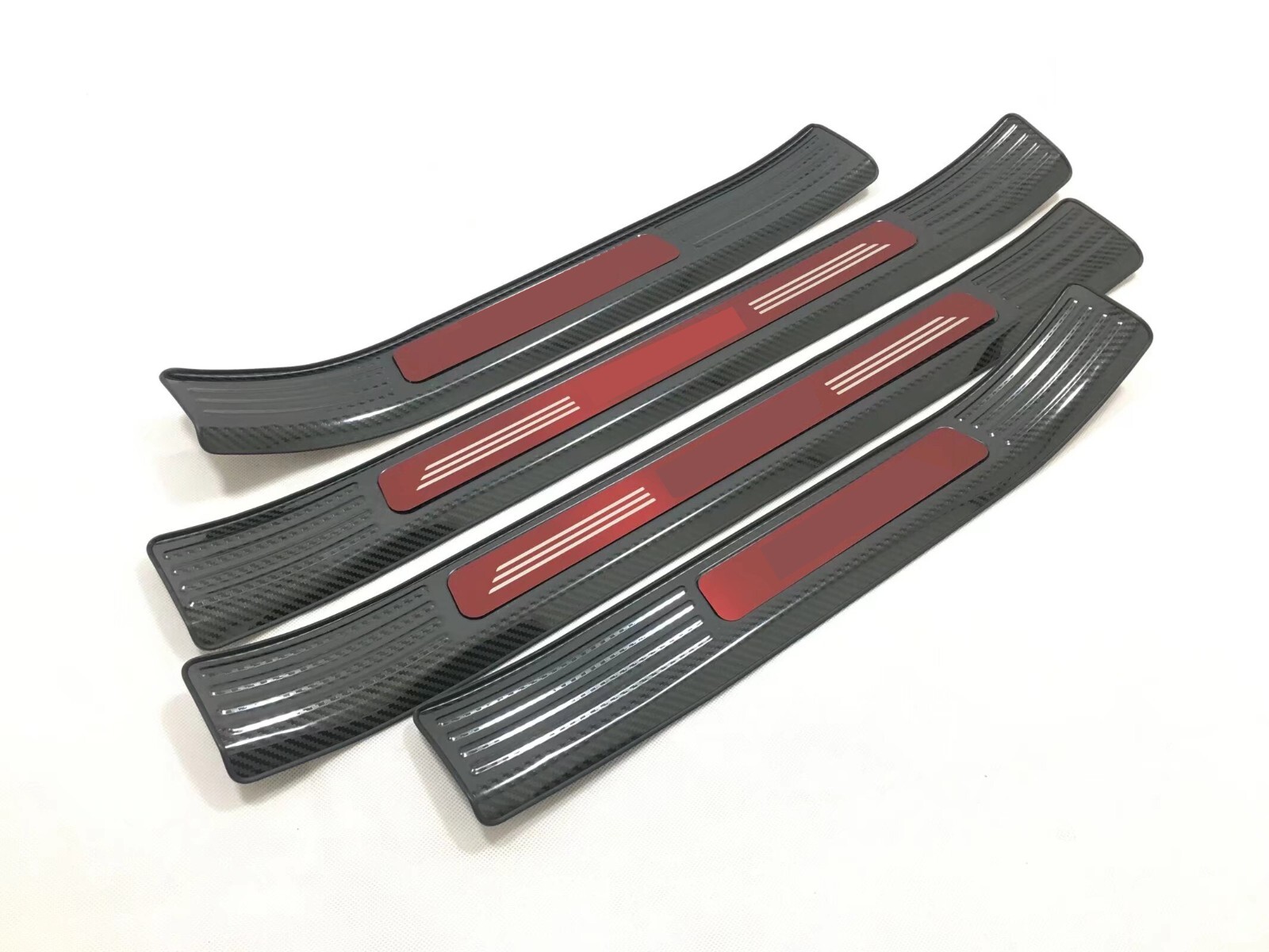 For 2023 Volvo XC90 Accessories Carbon Fiber Door Sill Protector Scuff ...