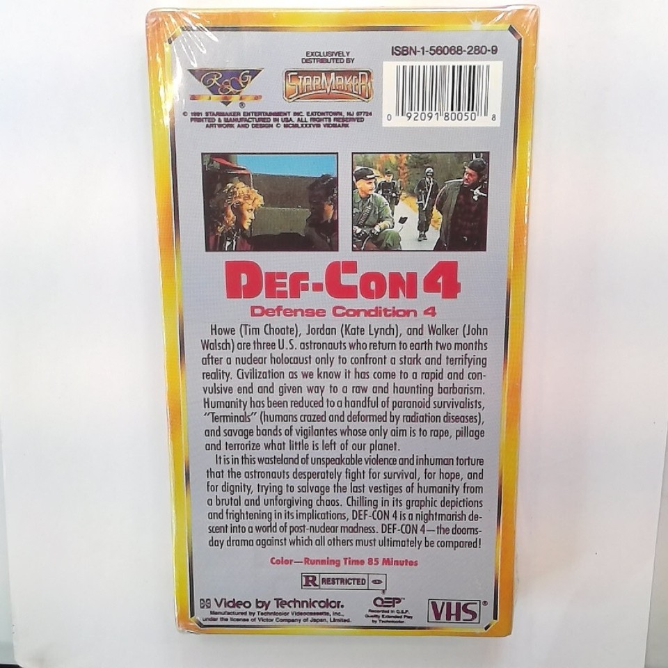 Def-Con 4 Defense Condition 4 VHS 80s Horror Sci-fi RARE OOP Brand New ...