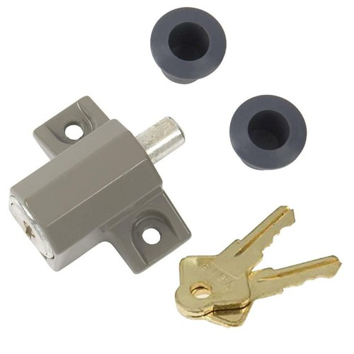 Yale Patio Door lock Dark Metallic Grey Finish Standard Security P-114 ...
