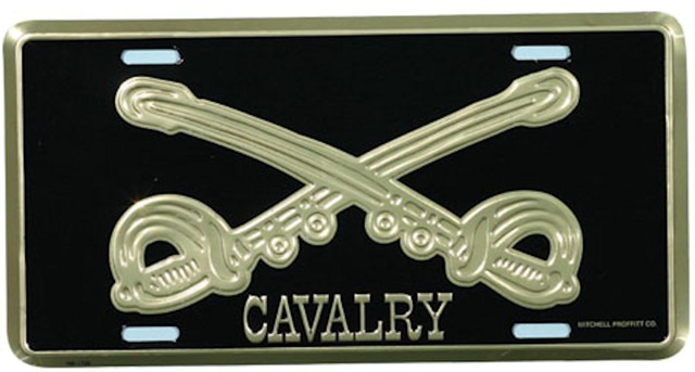 Cavalry License Plate - LA14 for sale online | eBay