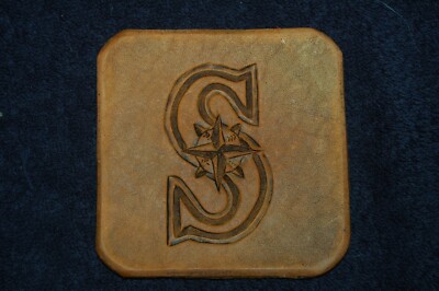Seattle Mariners Hand Embossed Leather Coasters (Set of 4) | eBay