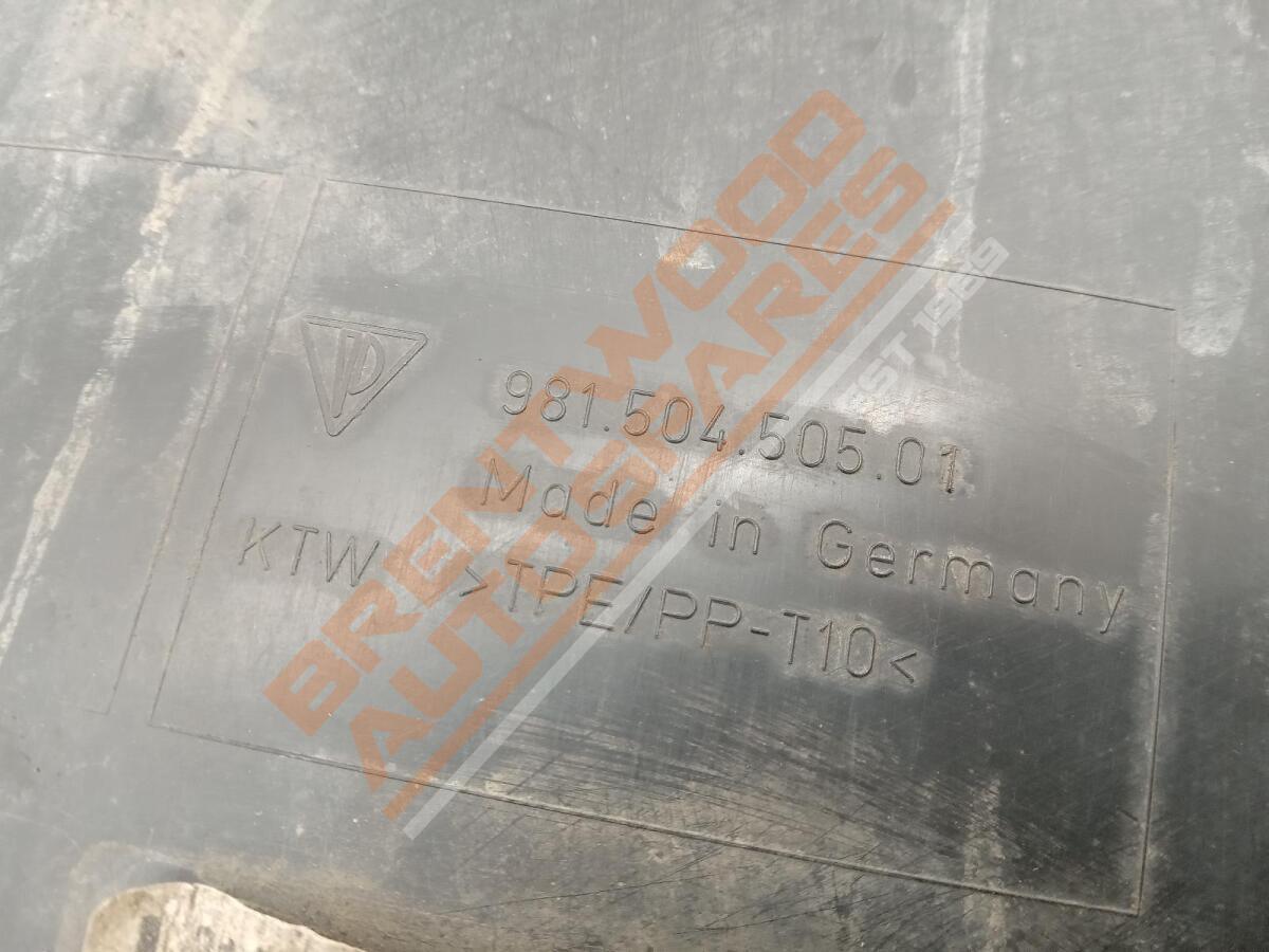 Porsche Cayman 2018 982 Nsr Passengers Rear Left Wheel Arch Liner ...