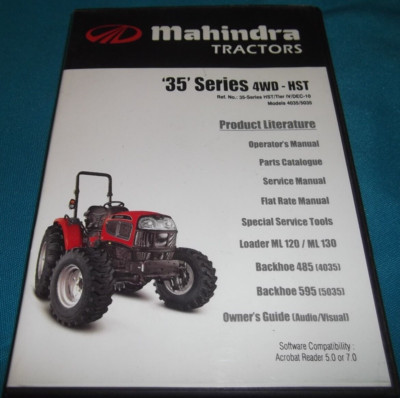 MAHINDRA 4035 5035 TRACTOR SERVICE REPAIR PARTS MAINTENANCE MANUAL ...