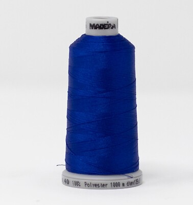 MADEIRA -- Ref. 1566 -- Brilliant Blue -- Polyneon Thread -- #40 ...