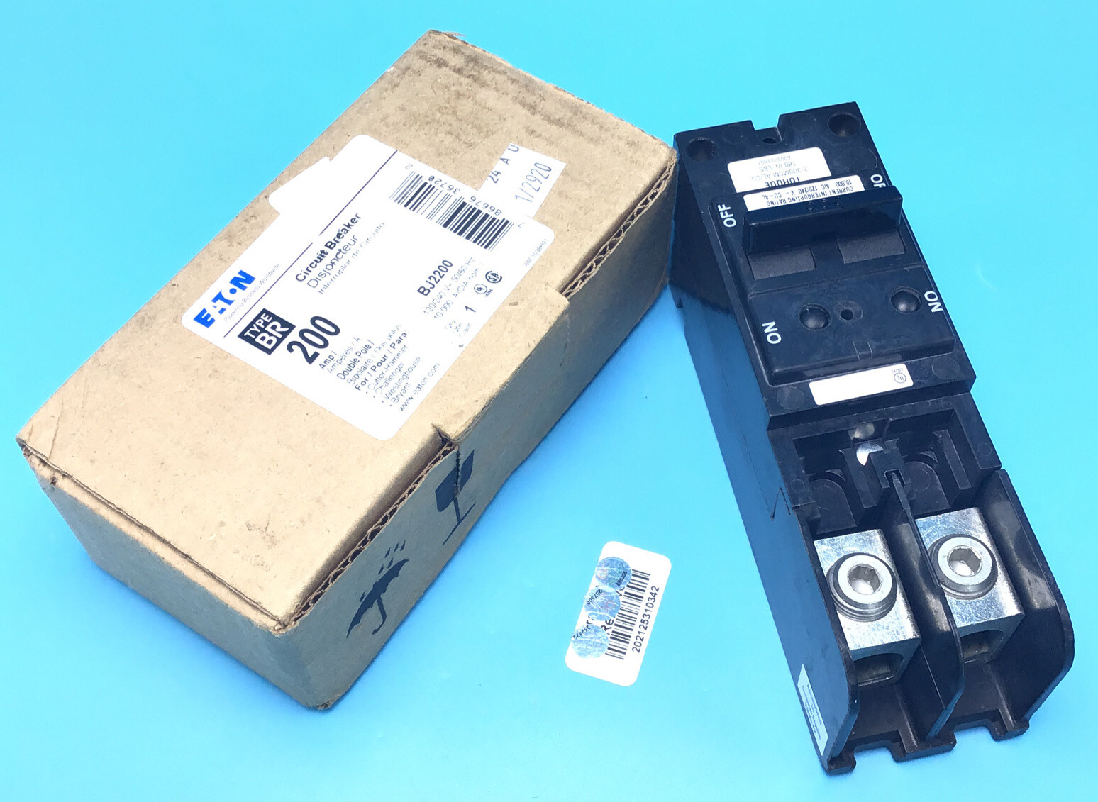 New Circuit Breaker Eaton Cutler Hammer BJ2200 200 Amp 2 Pole 120/240V ...