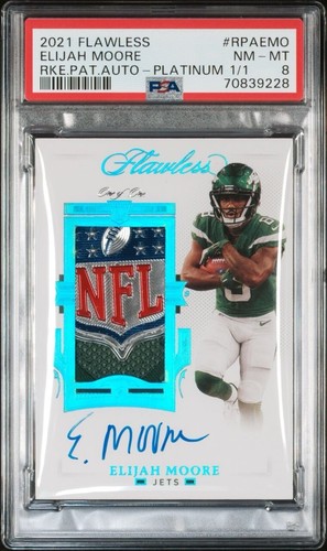 Elijah Moore Flawless NFL Shield True RPA 1/1 | eBay