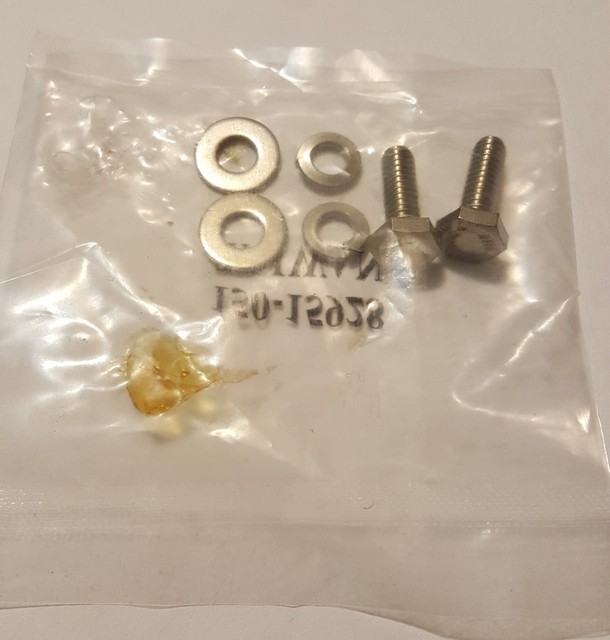 Four Packs F593C-304 Stainless Bolt 3/16" x 1" Long full thread length ...