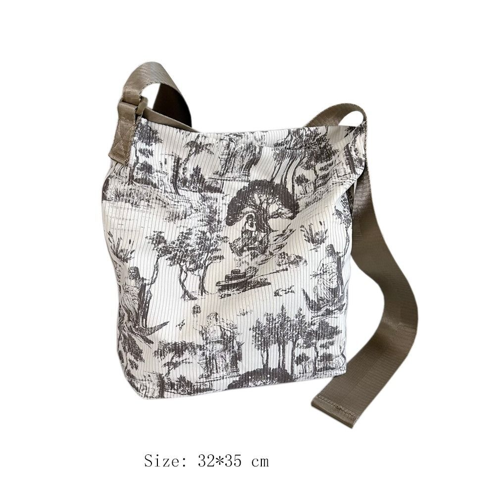 Polyester Handbags Large Capacity Underarm Bags Aesthetic Shoulder Bags ...