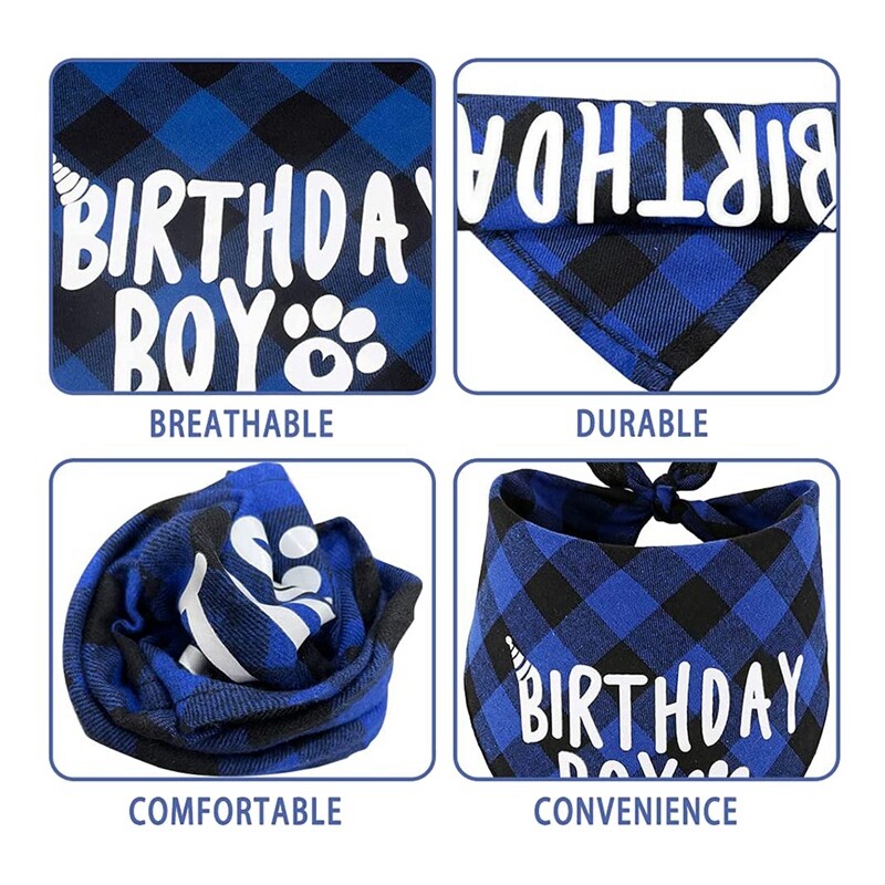 Dog Birtay Party Supplies,Pet Birtay Hat and Doggy Birtay Bandana Set ...