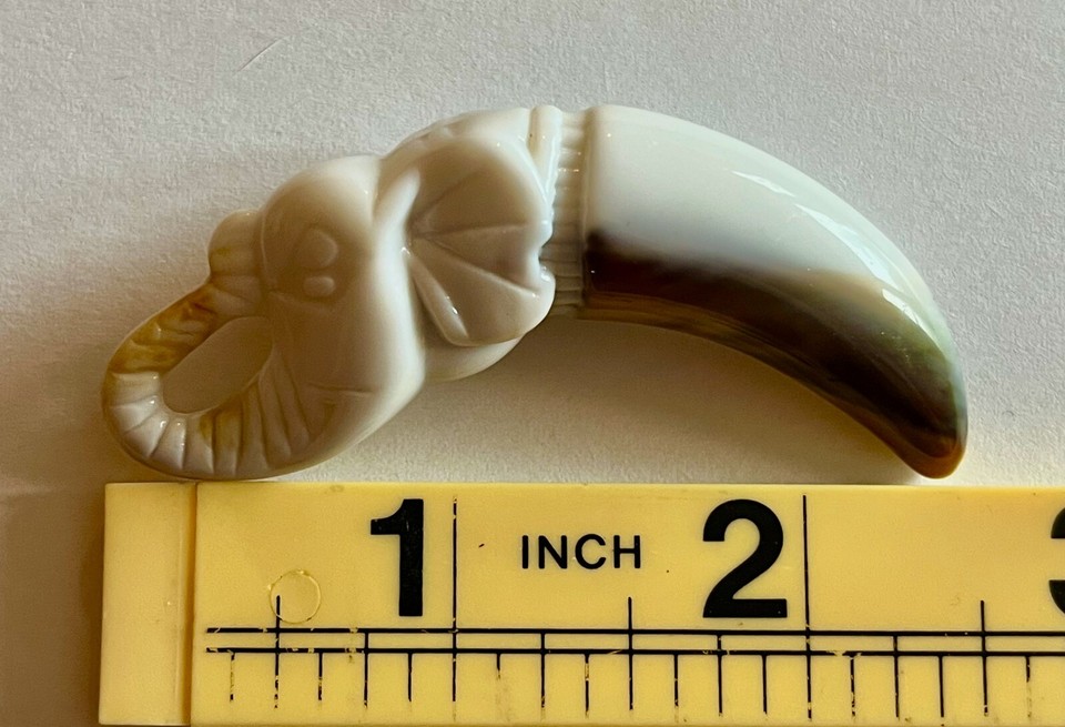 Dracula Vampire Fang for DIY Necklace Halloween 'Carved Elephant Fang ...