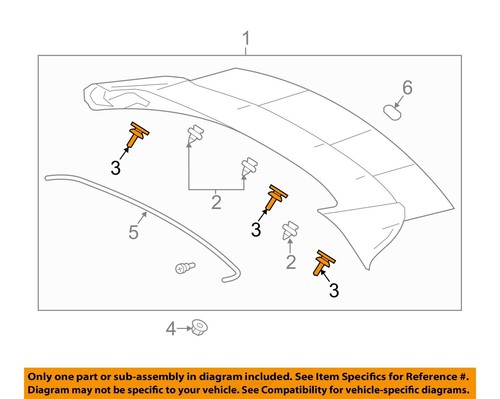 TOYOTA OEM 13-23 bZ4X Lift Gate Rear Spoiler-Spoiler Assy Bolt ...