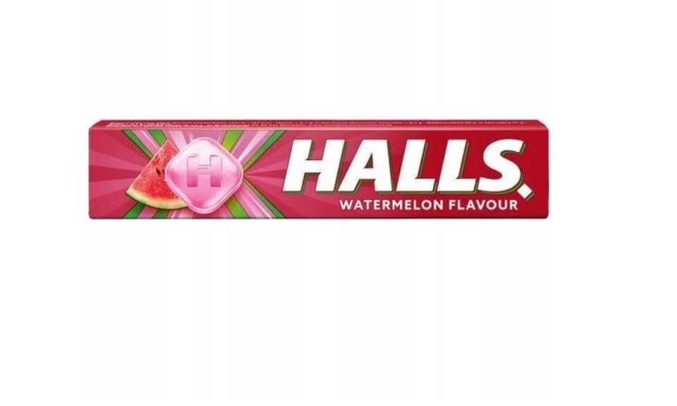 HALLS Watermelon Flavor Pastilles Drops Candies FULL BOX 20 x 33g 1 ...