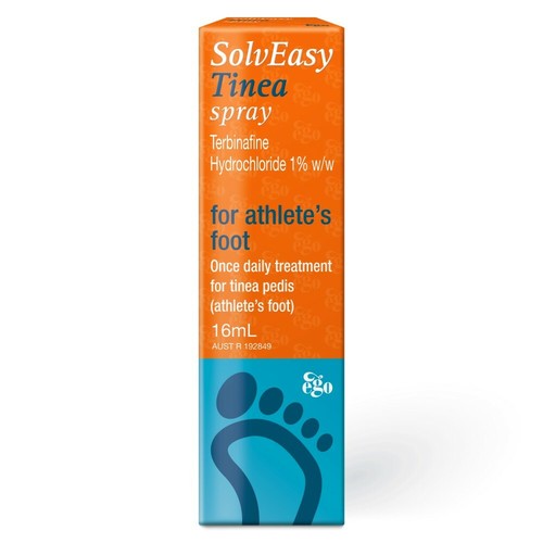 SolvEasy Tinea Spray 16mL Once Daily Treatment for Athlete's Foot Pedis ...