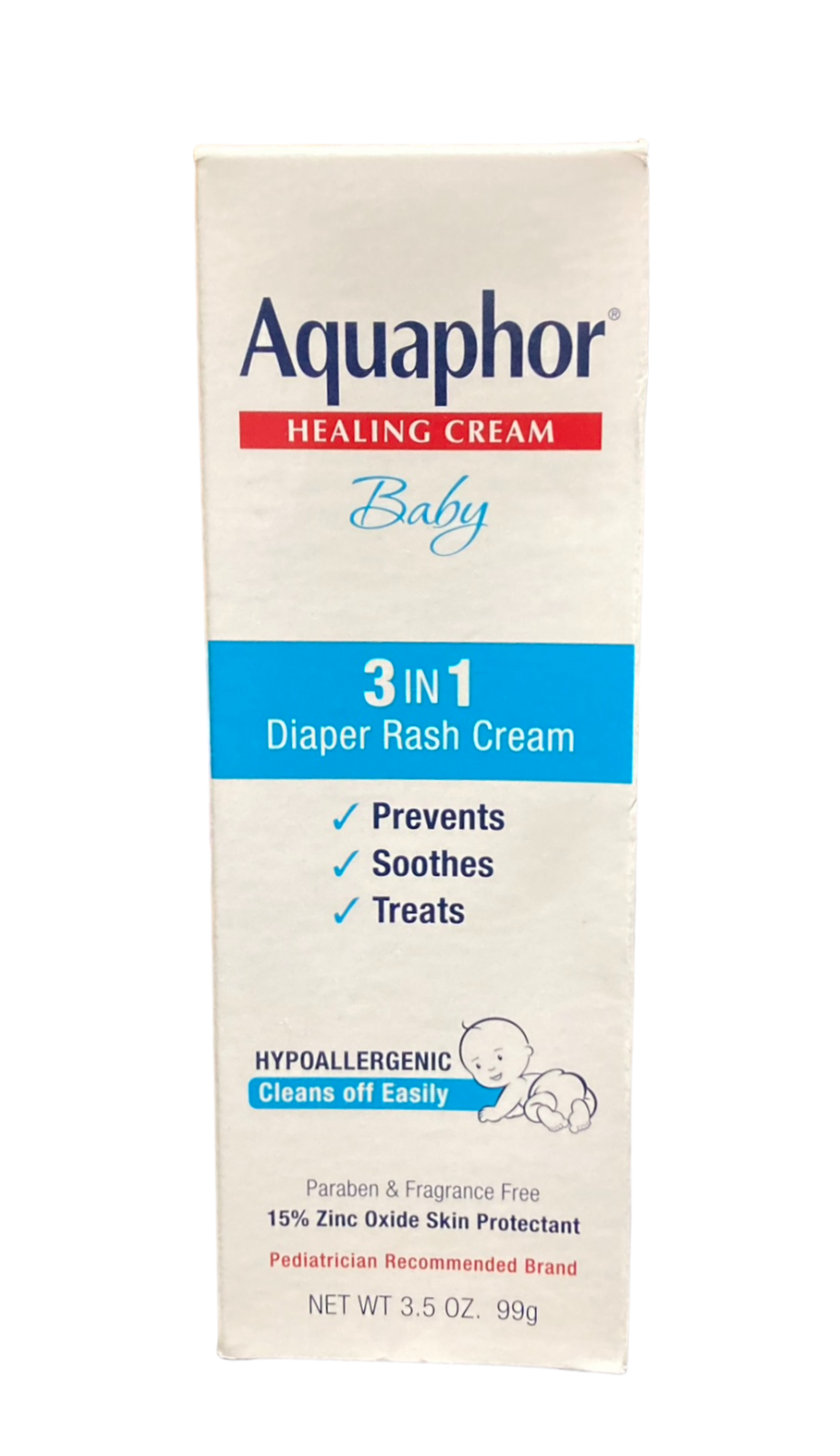 Aquaphor Baby Healing Ointment 3 in 1 Diaper Rash Cream Hypoallergenic ...