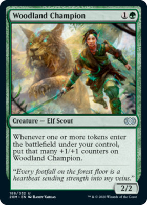 Woodland Champion FOIL Double Masters NM Green Uncommon MAGIC MTG CARD ...