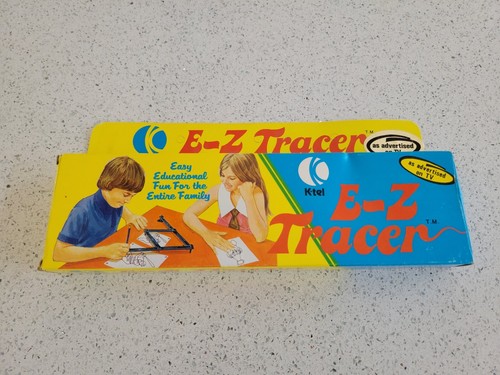 KTEL K-TEL EZ E-Z TRACER ART DRAWING TOY TOOL ORIGINAL BOX E Z 1974 ...