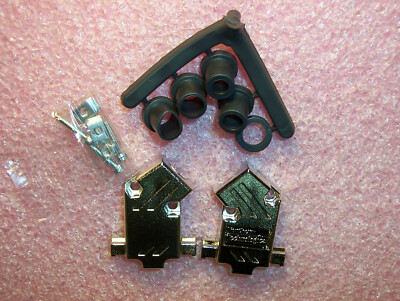 QTY (5) 9 POSITION DSUB 45 DEGREE EXIT BACKSHELL COVERS C88201000 ...