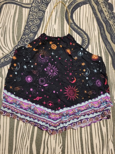 Juniors No Boundaries Celestial Chain Link Black Tank Top Size XXXL 21 ...